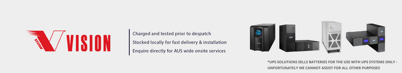 Vision Batteries (*For UPS Systems Only) | UPS Solutions