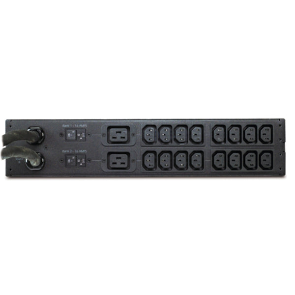 Rack ATS, 230V, 32A, IEC 309 in, (16) C13 (2) C19 out AP4424 - UPS ...