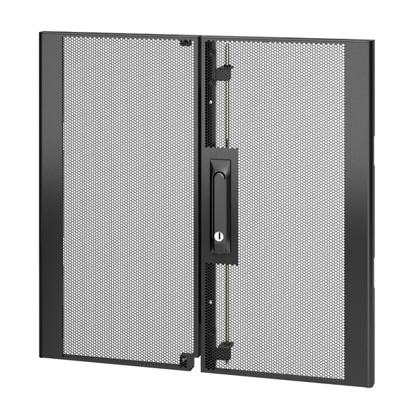 NetShelter SX 12U 600mm Wide Perforated Split Doors Black AR7160 - UPS ...