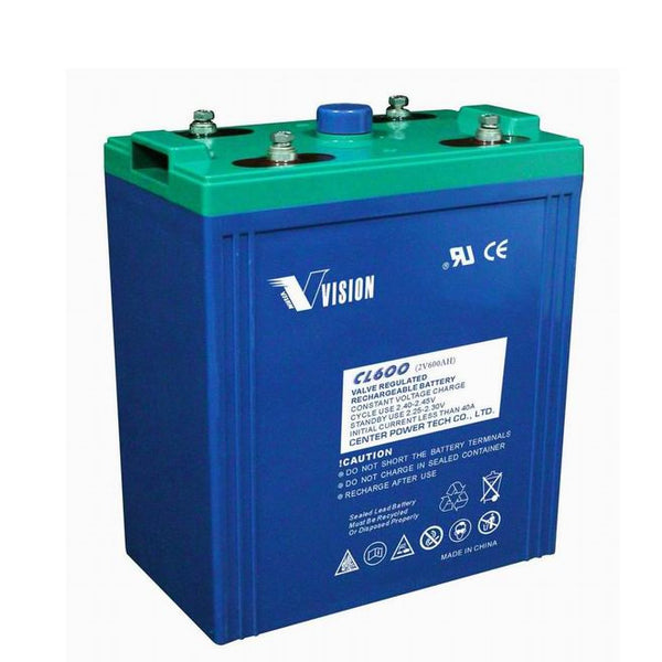 VISION 2V 600Ah Deep Cycle Battery CL600 - UPS Solutions